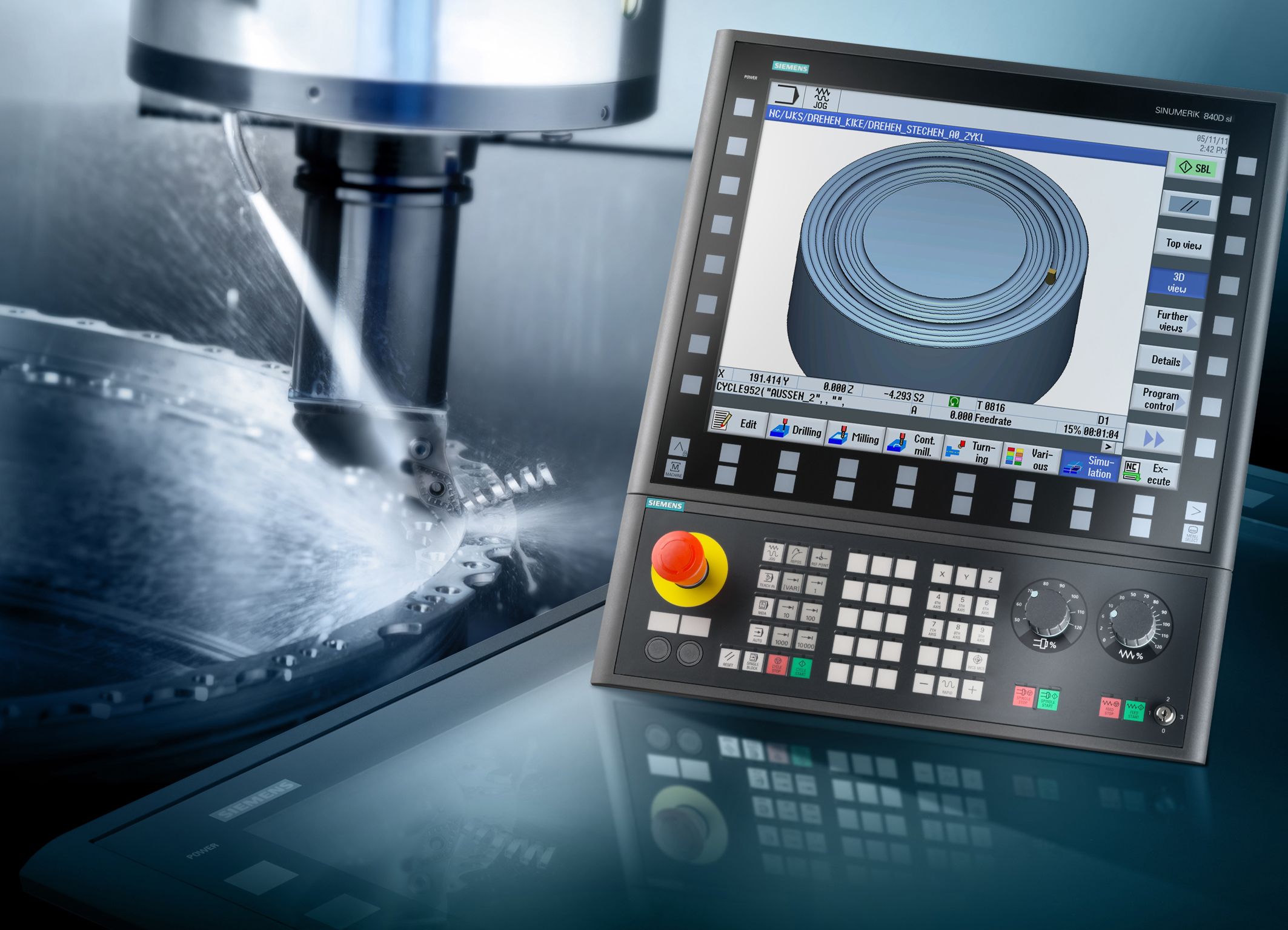 Commande numérique multitâches