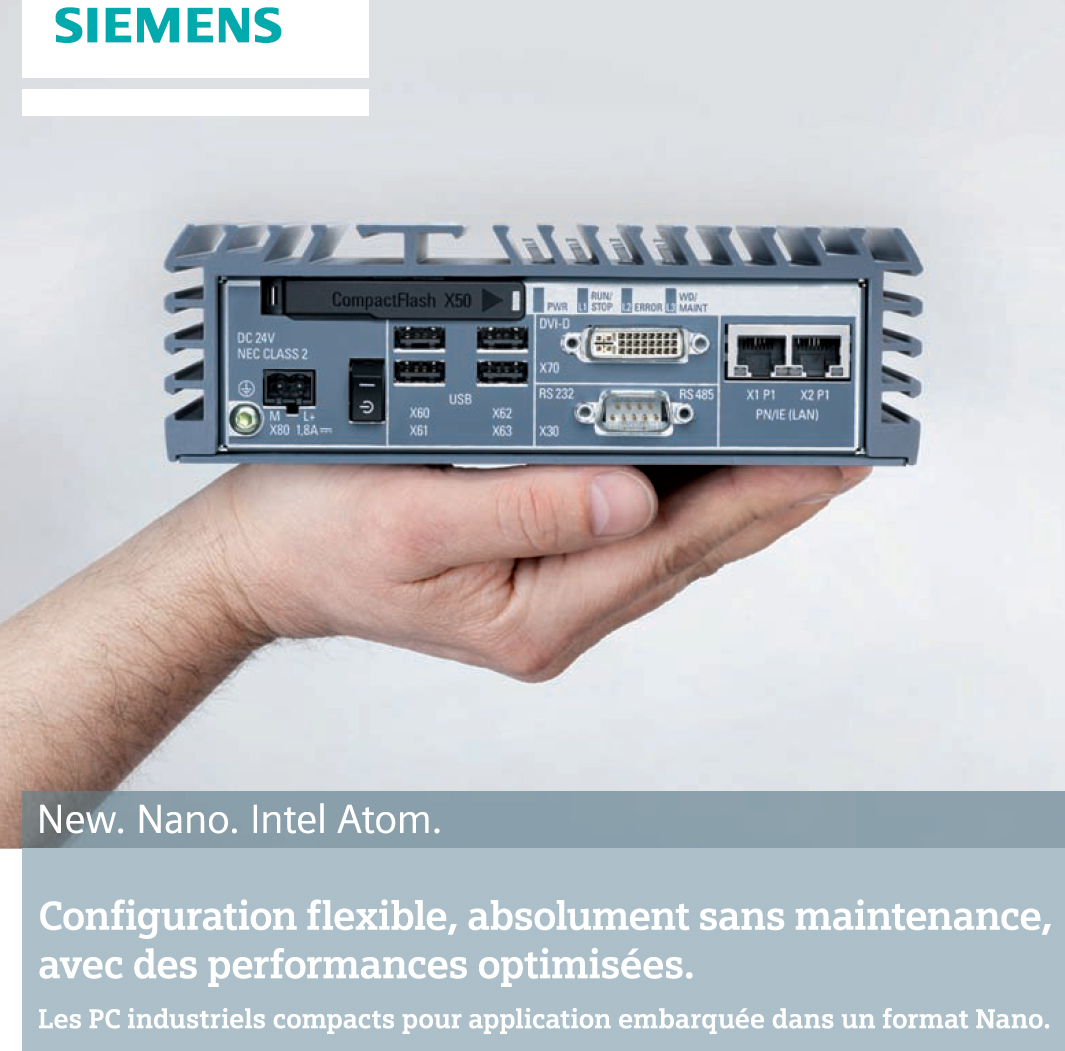 Les PC industriels compacts. Nano. Intel Atom.