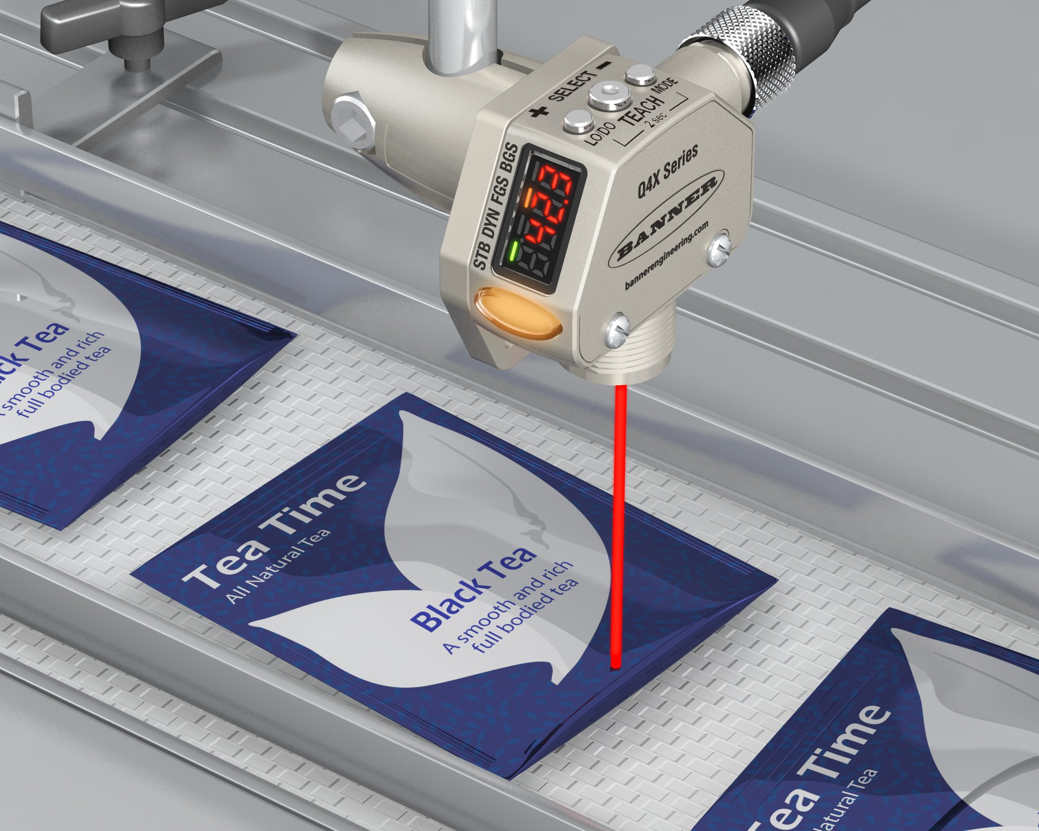 Capteur laser polyvalent Q4X de Turck Banner