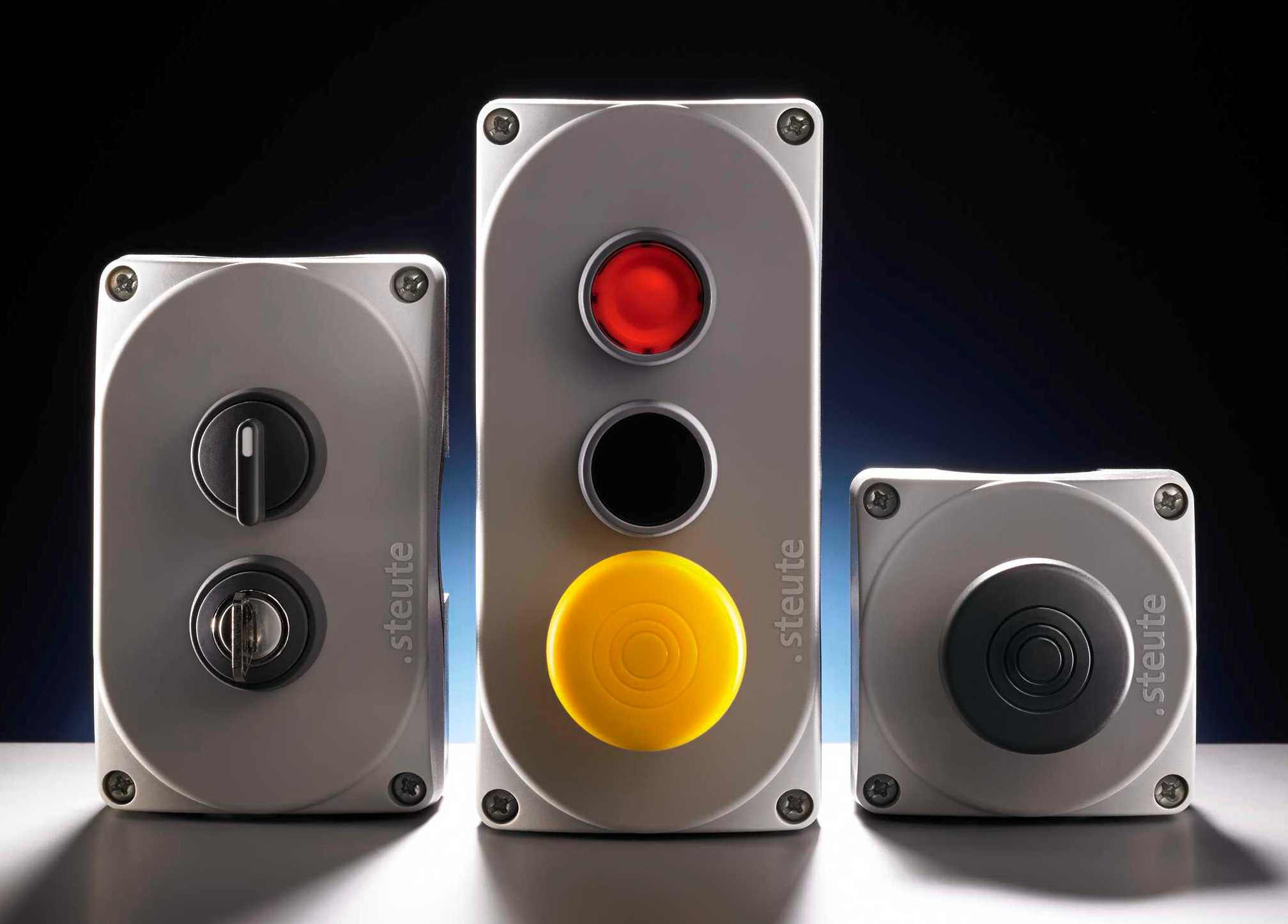 Boîtes à boutons autonomes série RF BF 74 de Steute