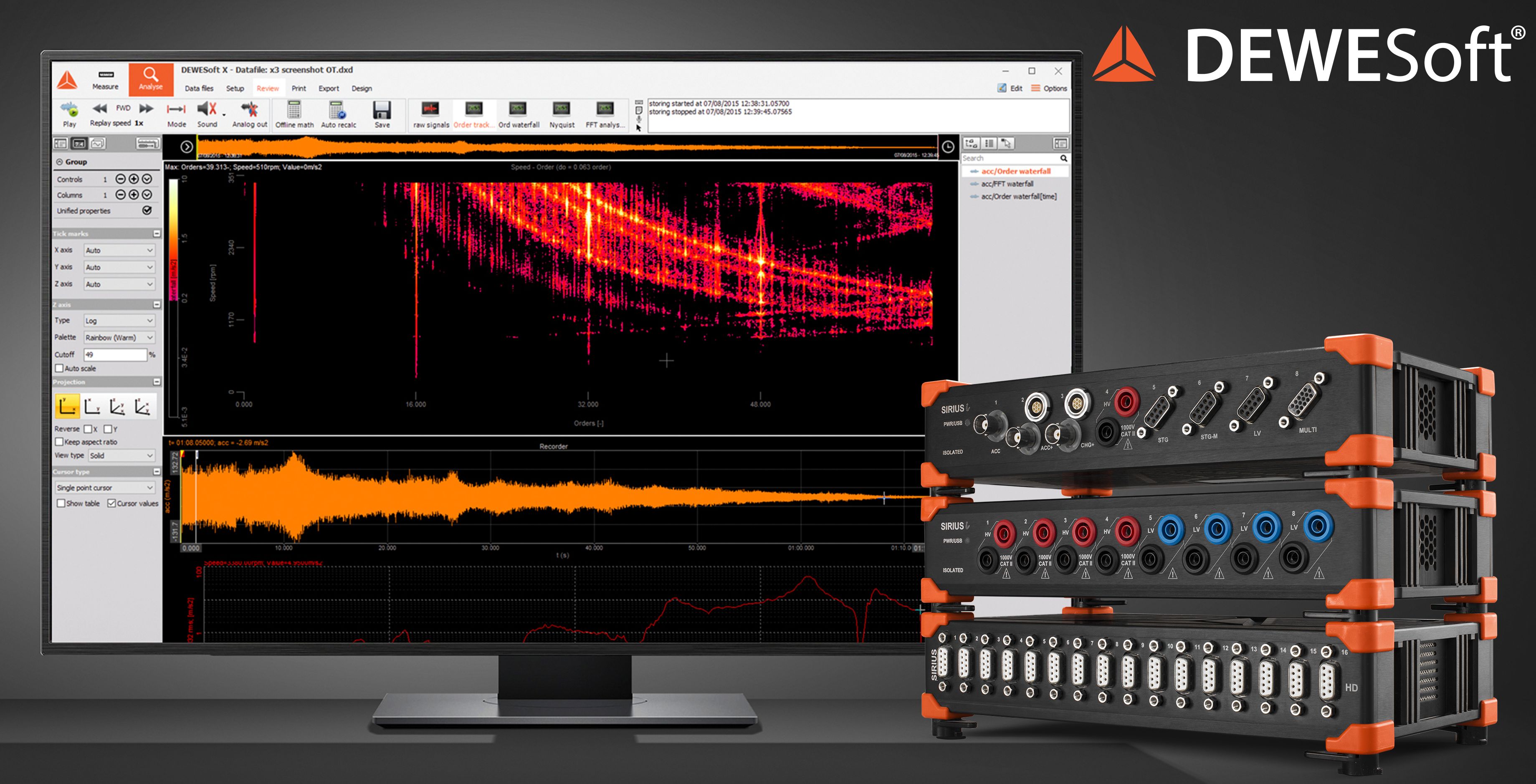 Essais de performances navales et marines avec DEWESoft