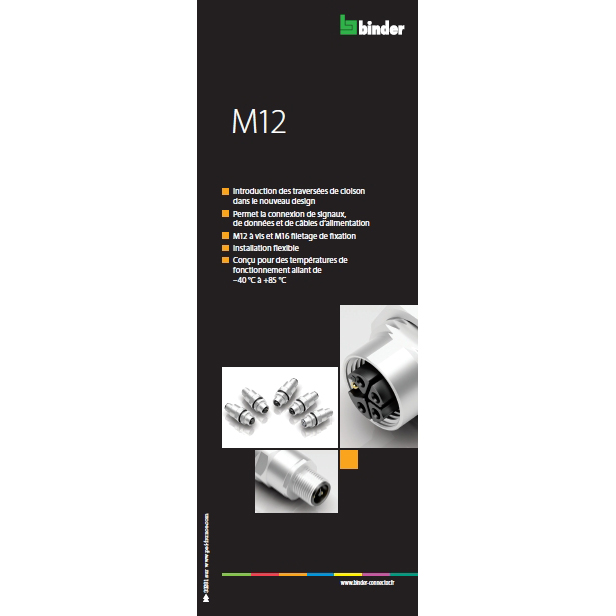 Connecteurs M12 de Binder