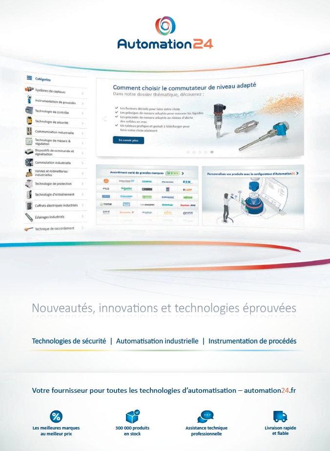 Automation24, fournisseur unique pour couvrir les technologies d'automatisation