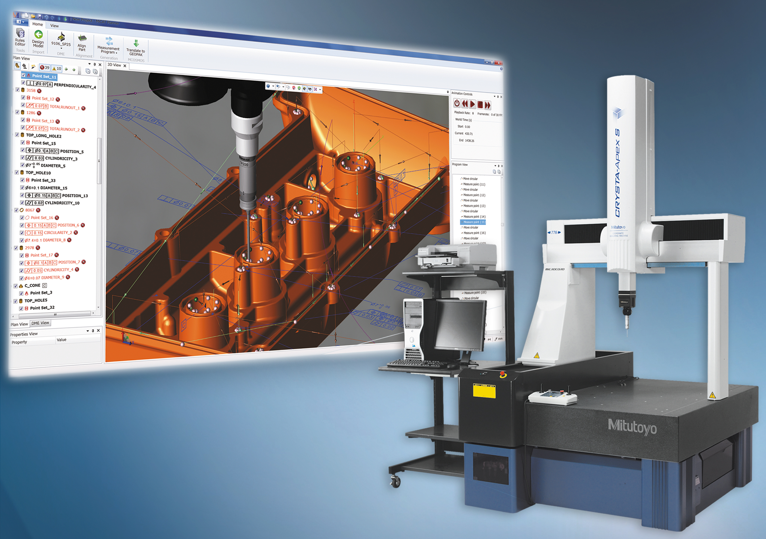 MICAT PLANNER, logiciel à programmation automatique chez Mitutoyo