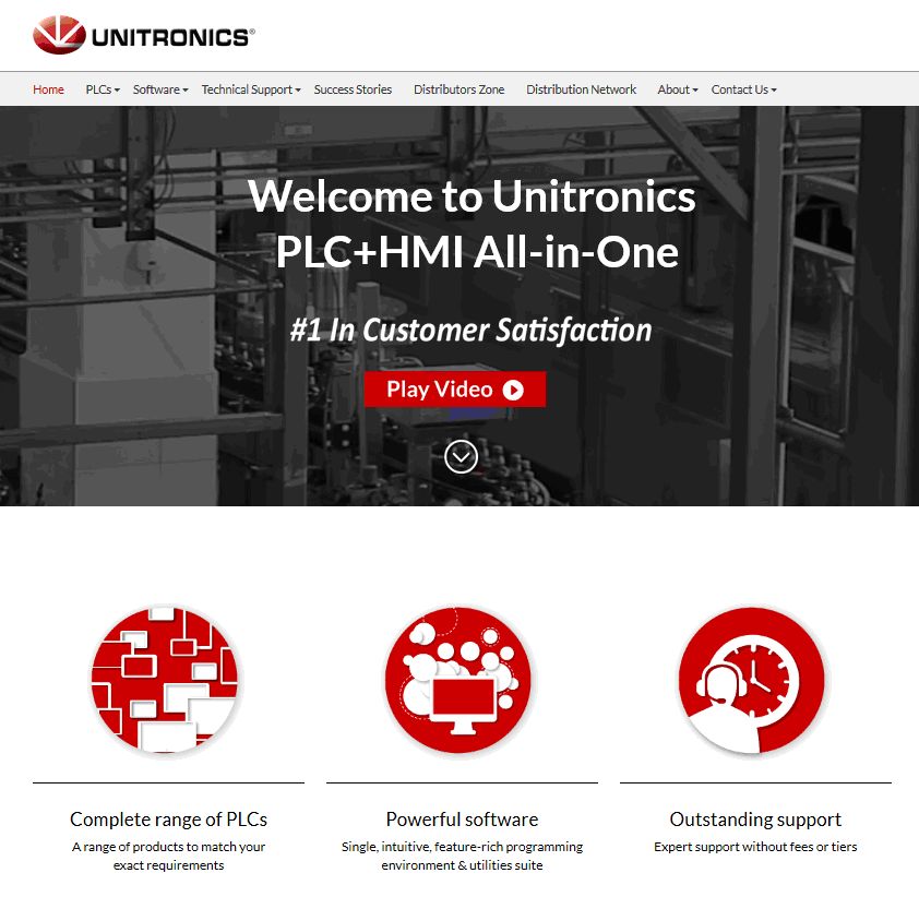 Nouveau site web Unitronics