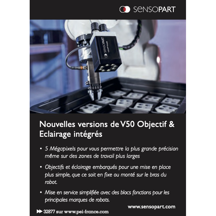 Capteurs de vision SensoPart avec caméra 5 mégapixels