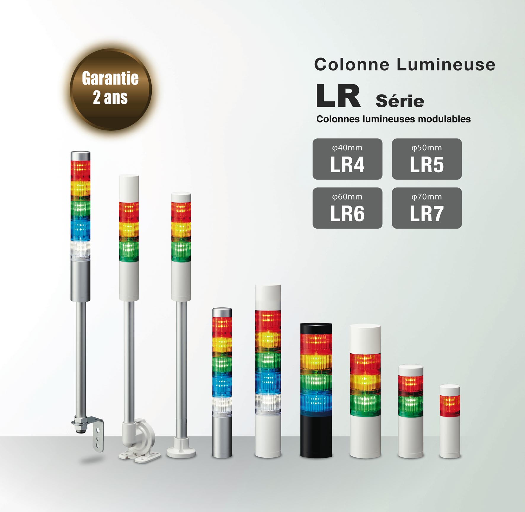 Colonnes lumineuses LED