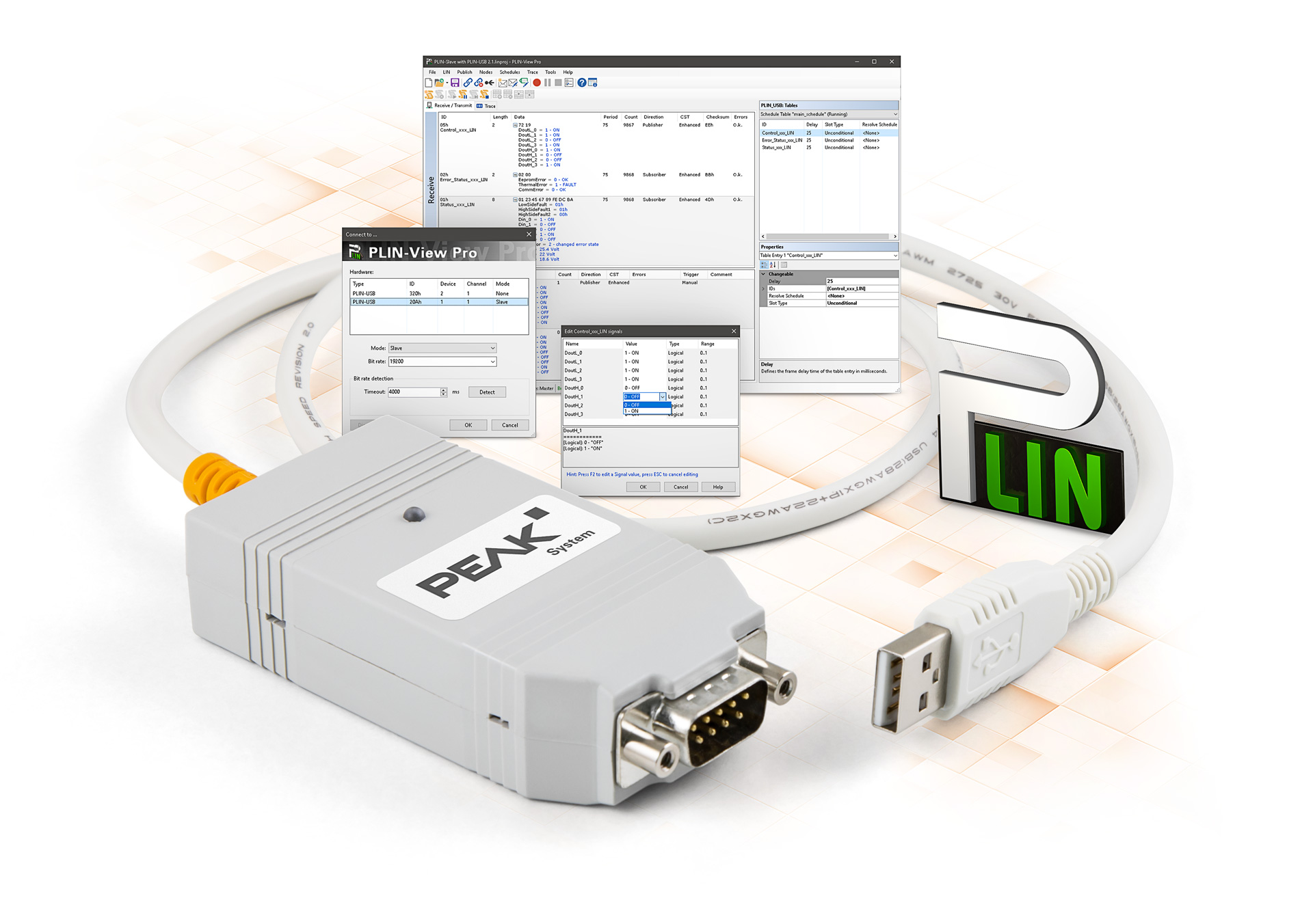 Adaptateur USB pour LIN