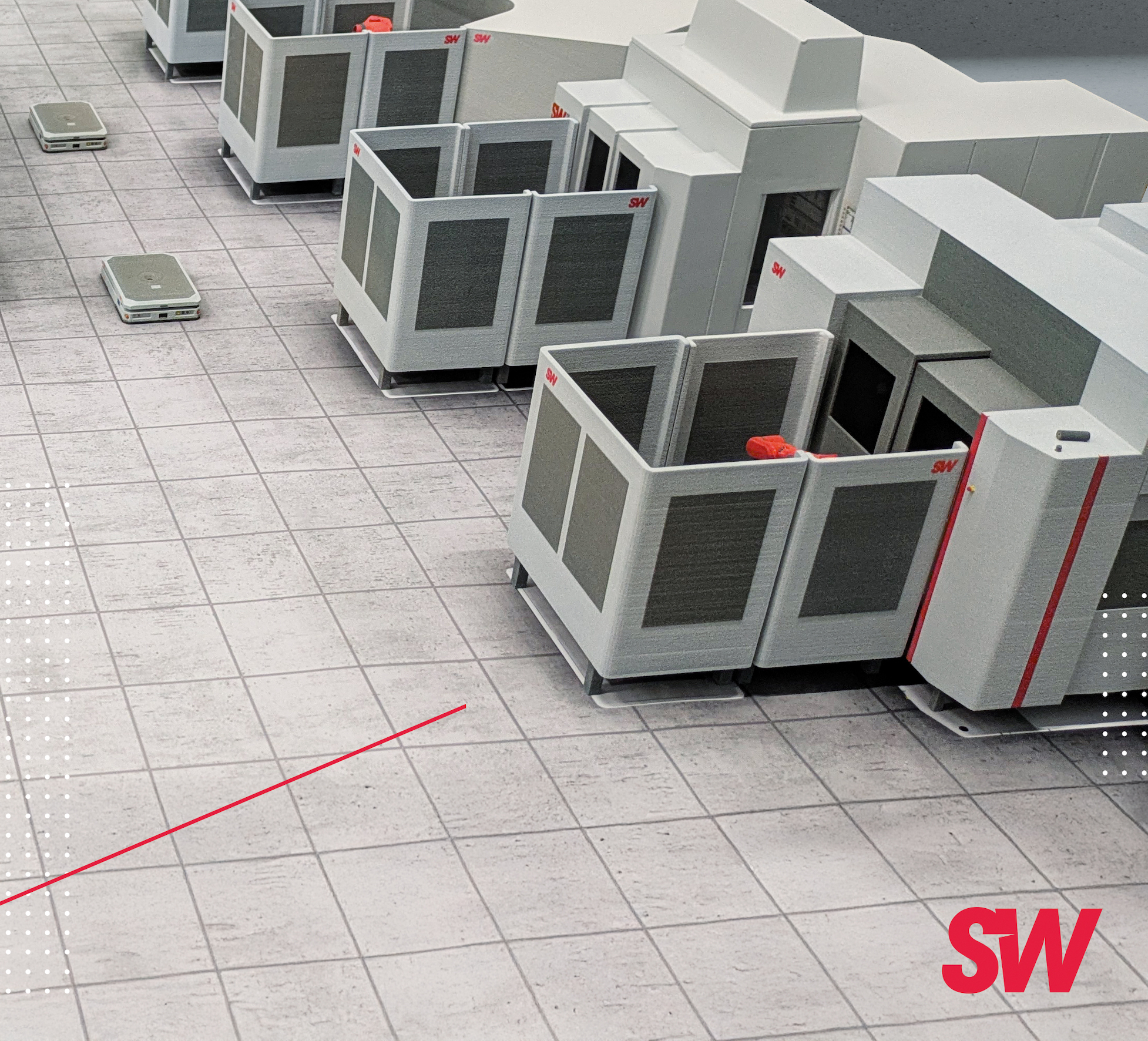 Cellule robotisée mobile pour usinage, S-cell de SW