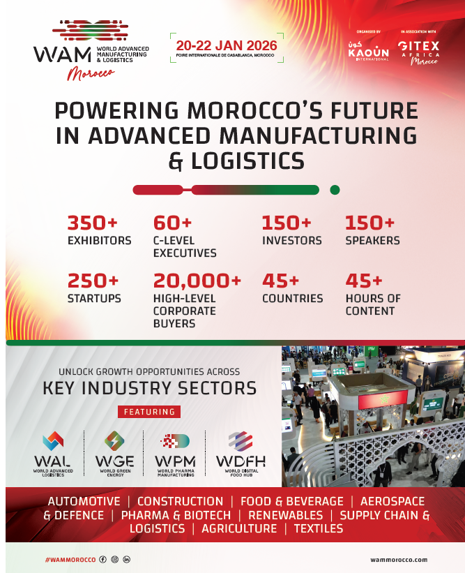 WAM Morocco 2026 – salon technologie & manufacturing à Casablanca