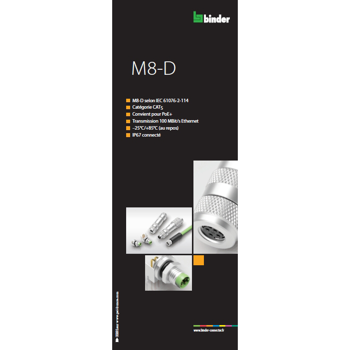 Connecteurs circulaires M8-D de Binder