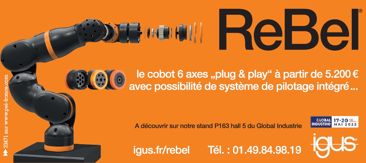 Cobot Rebel 6 axes de Igus