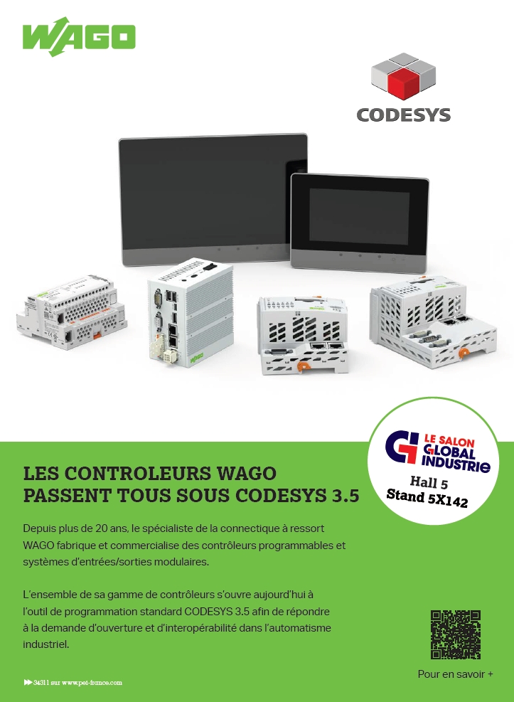 Contrôleurs programmables de Wago