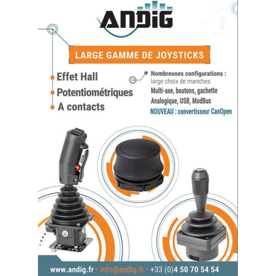 Gamme de joysticks de Andig